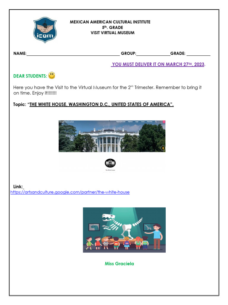 Virtual Museum 5° Grade 2ND Trimester 2022-2023 | PDF | Social Science