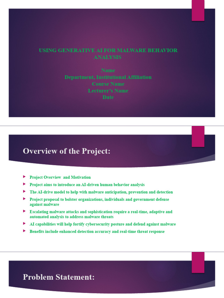 AI-Driven Malware Behavior Analysis | PDF | Artificial Intelligence ...
