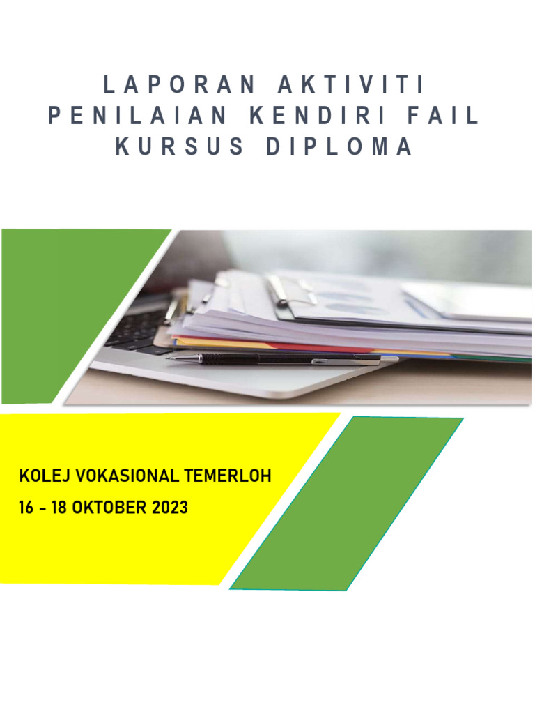 Laporan Aktiviti Penilaian Kendiri Fail Kursus | PDF