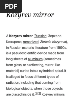 Drawings Kozyrev Mirrors - Kozyrev Mirrors With Your Own Hands | PDF