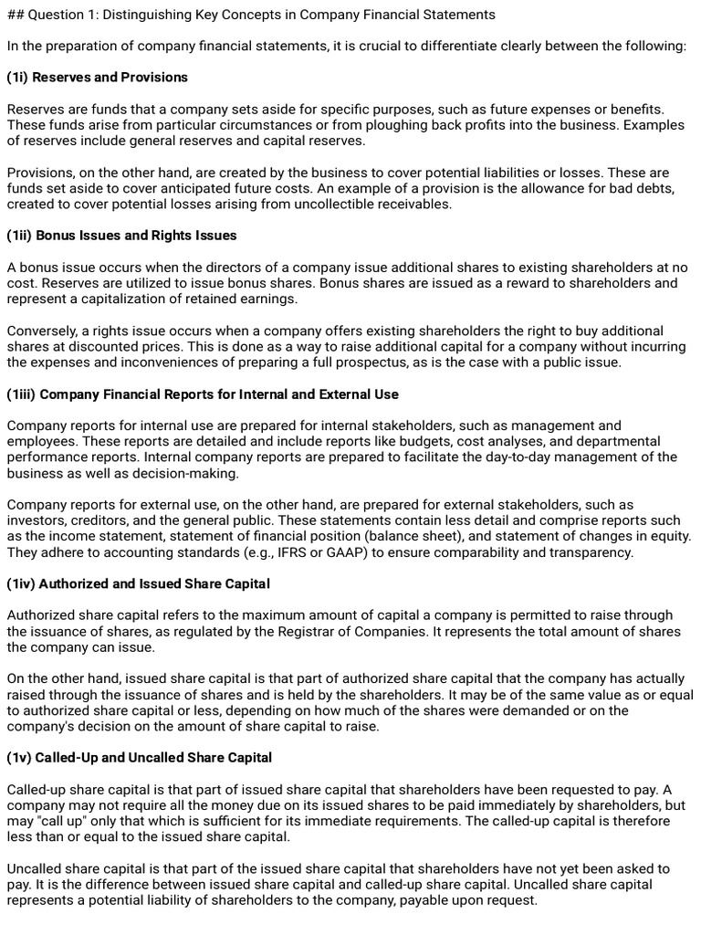 Final Acc Ass | PDF | Balance Sheet | International Financial Reporting ...