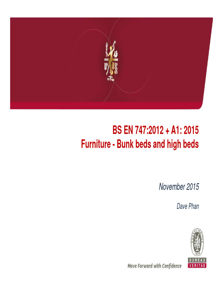EN 747-2012 +A1-2015 - Bunk Beds and High Beds | PDF | Bed