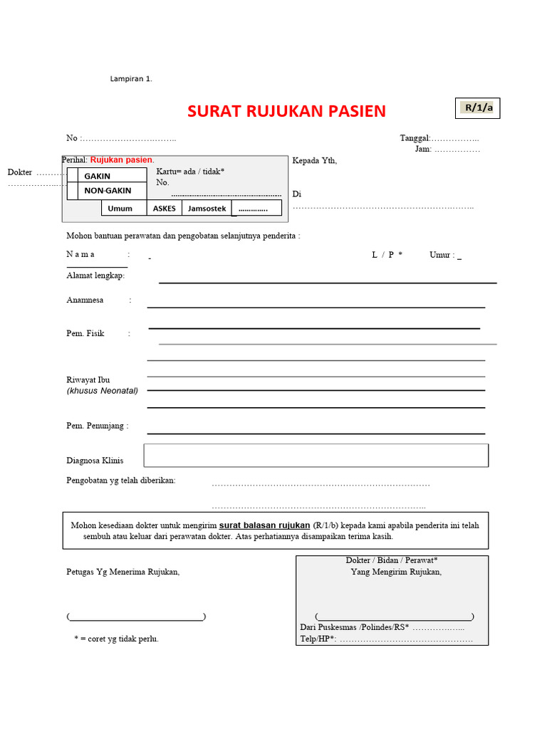Contoh Laporan Rujukan | PDF