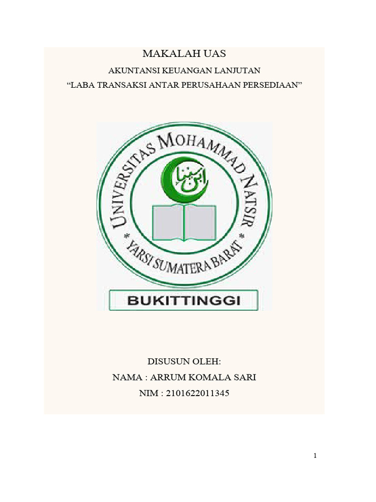 Bab 5 Laba Transaksi Antar Perusahaan Pe | PDF