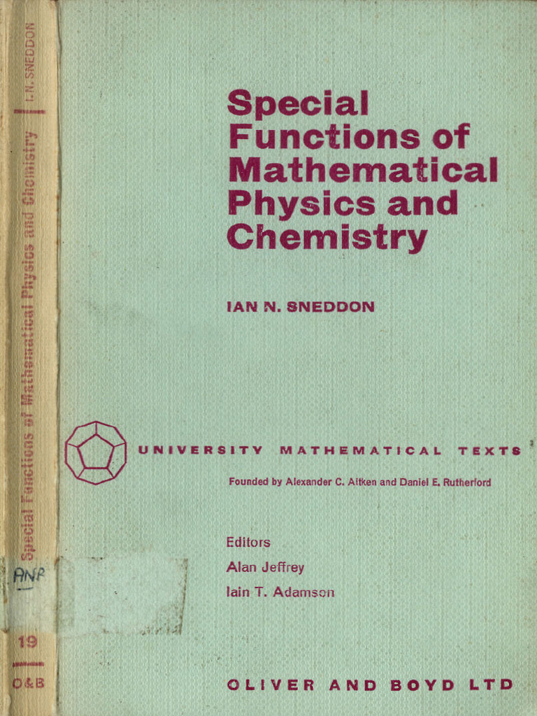 Special Functions Book 1 | PDF