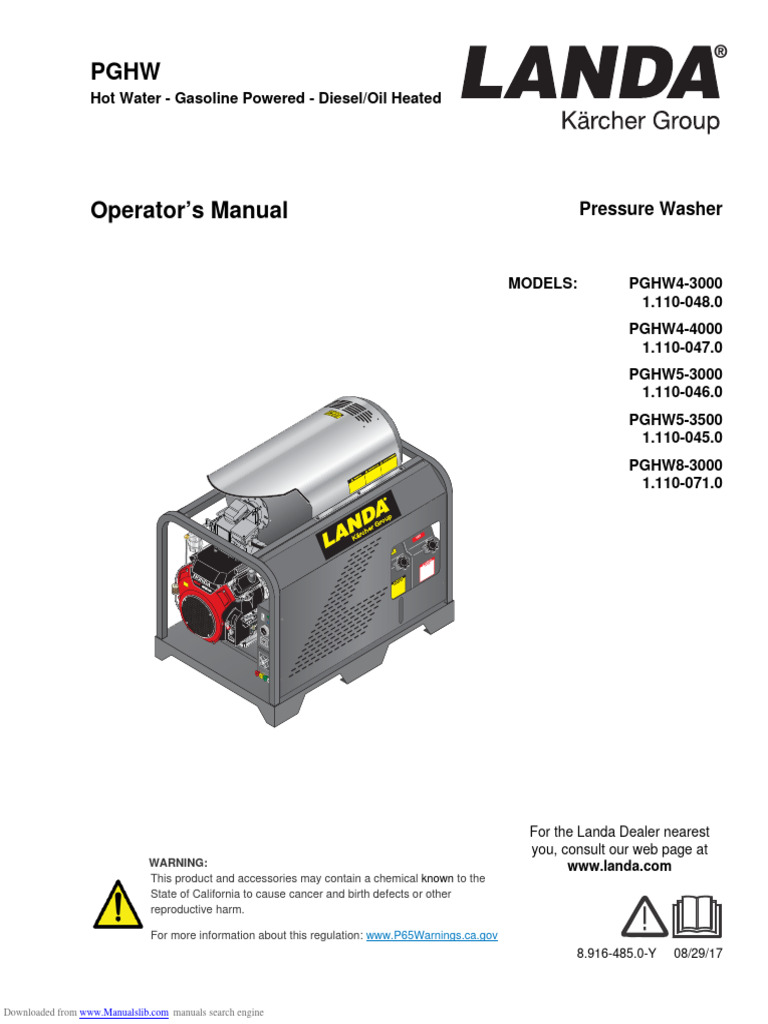 Landa Parts Manual | PDF | Gasoline