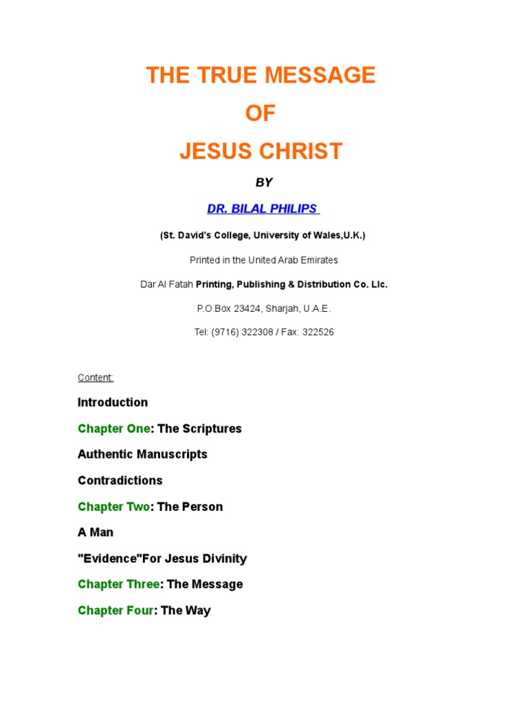 The True Message of Jesus | PDF | Arianism | Logos