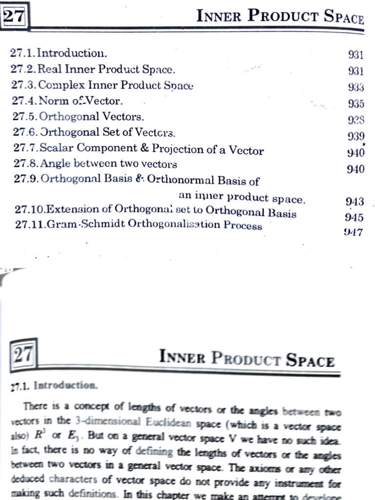 Inner product space | PDF