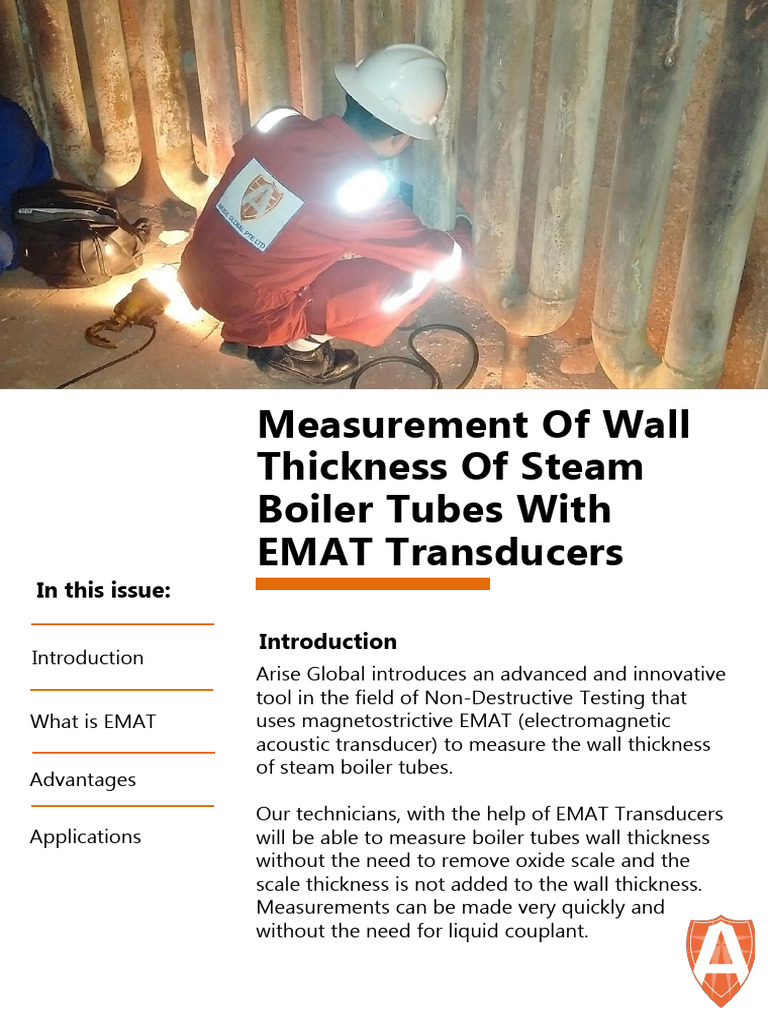 Measurement of Wall Thickness of Steam Boiler Tubes With EMAT ...