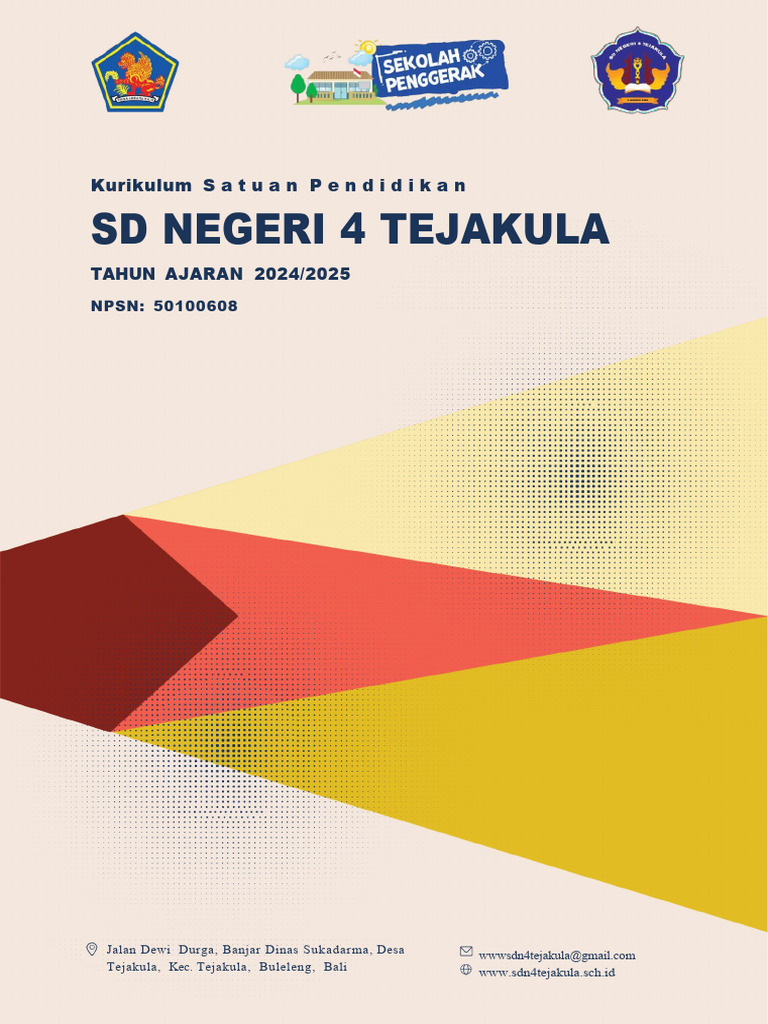 Kurikulum SD 4 Tejakula 2024/2025 | PDF