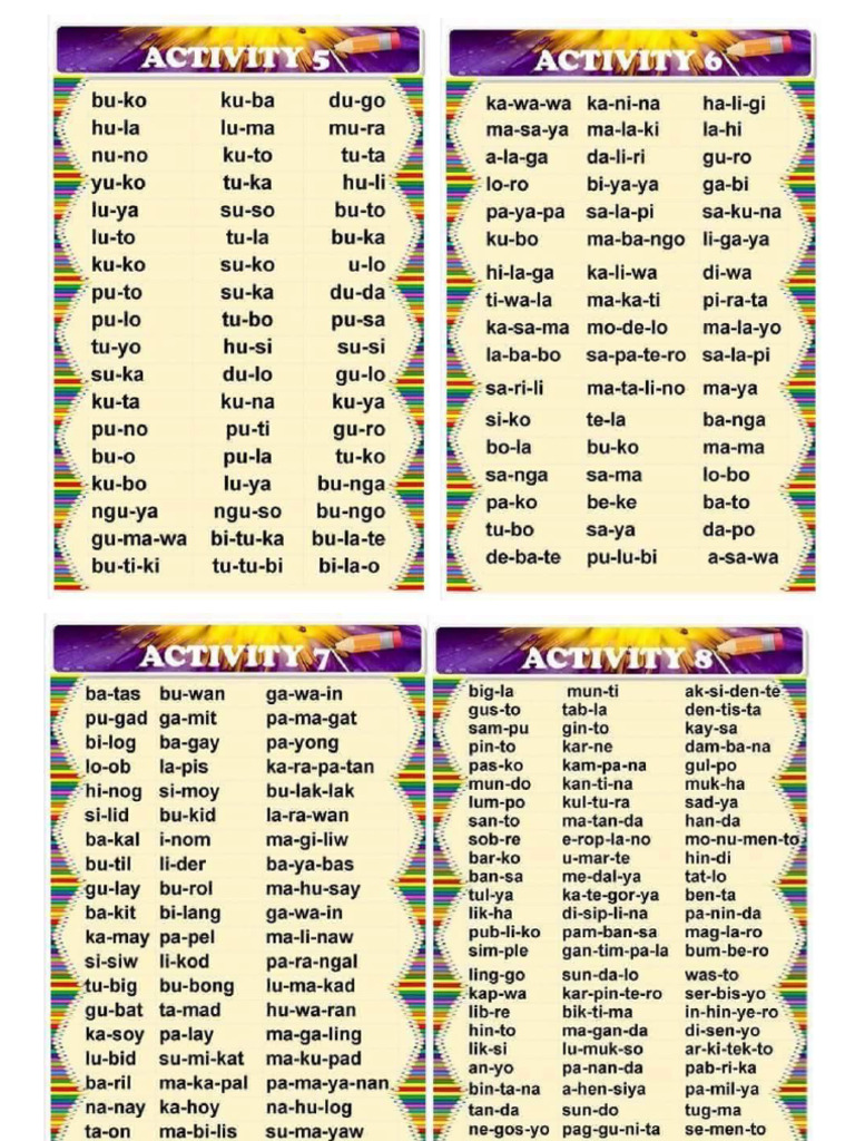 Filipino Reading Amterials | PDF