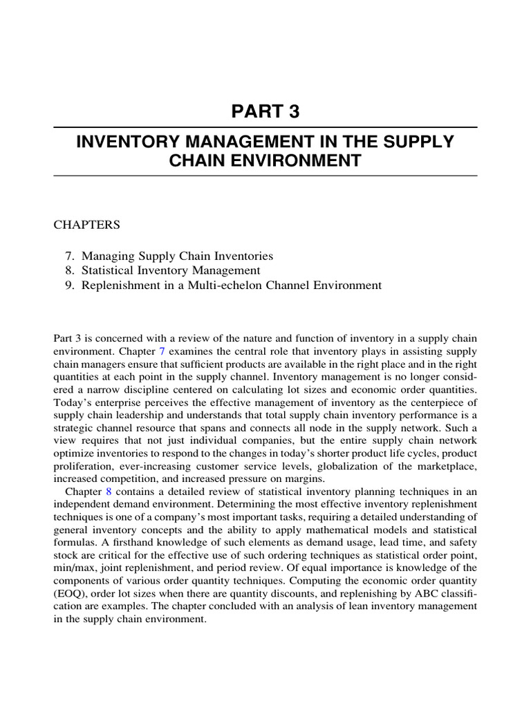 QL T N Kho Trong Môi Trư NG Chu I Cung NG | PDF | Inventory | Supply Chain