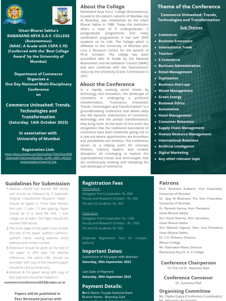 Radav Commerce Conference October 2023 | PDF | Commerce | Business