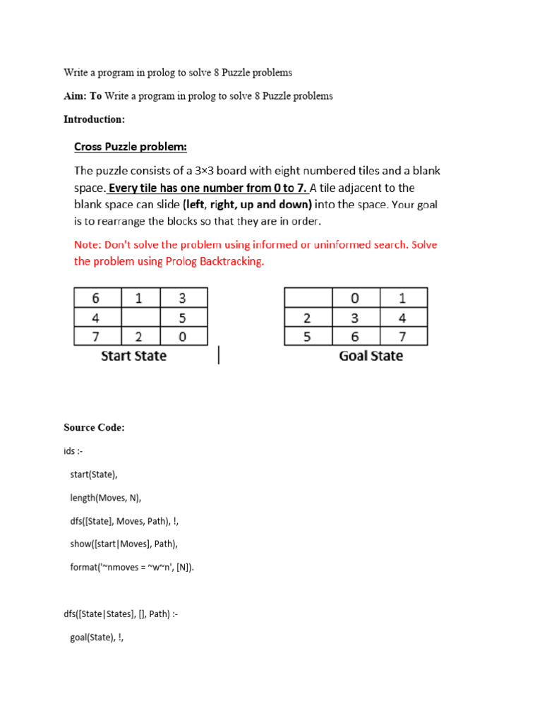 8 Puzzle | PDF | Algorithms | Computational Complexity Theory