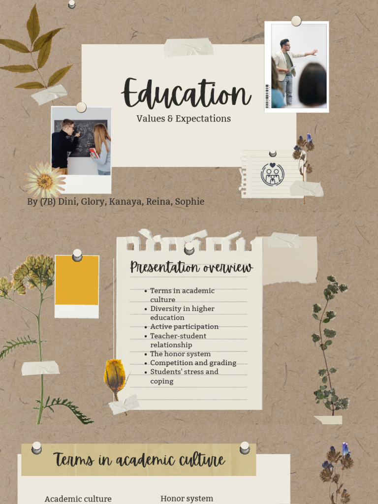 Education Values and Expectations | PDF