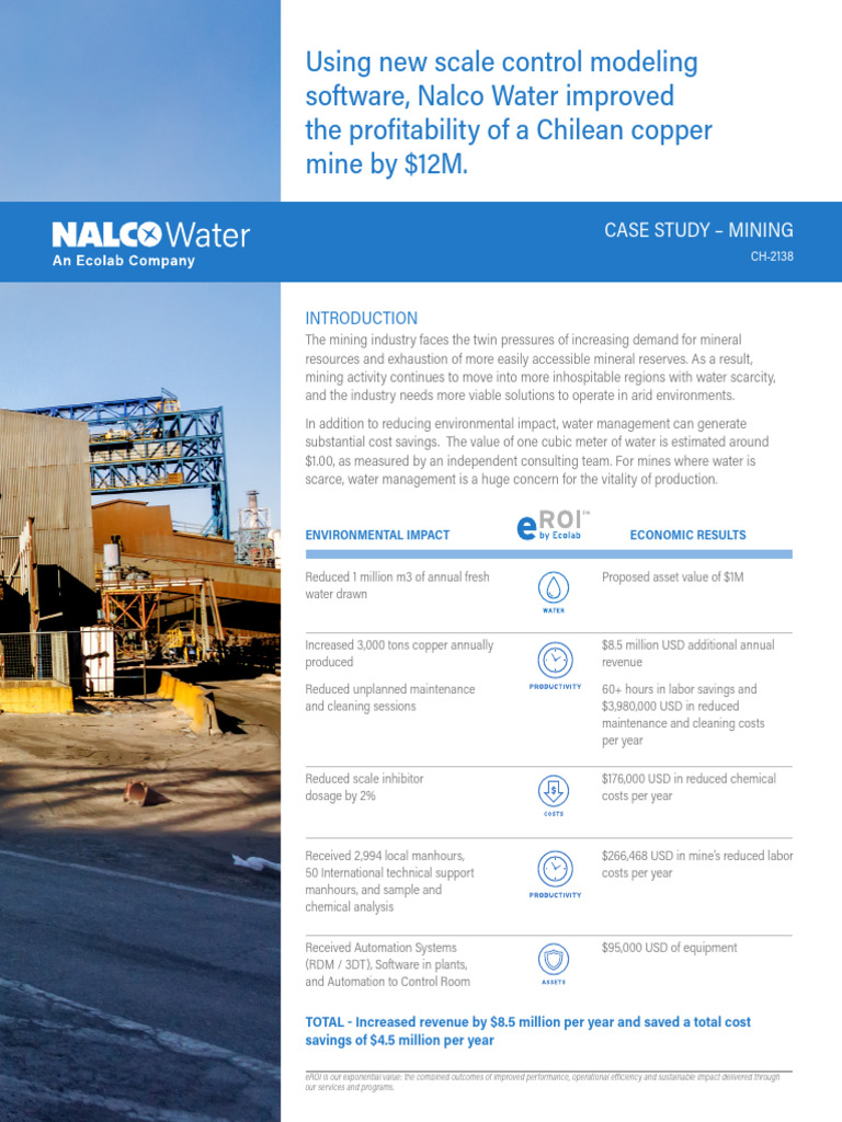 CH2138 Usingnewscalecontrolmodelingsoftware Nalco Waterimprovedtheprofitabilityof ...