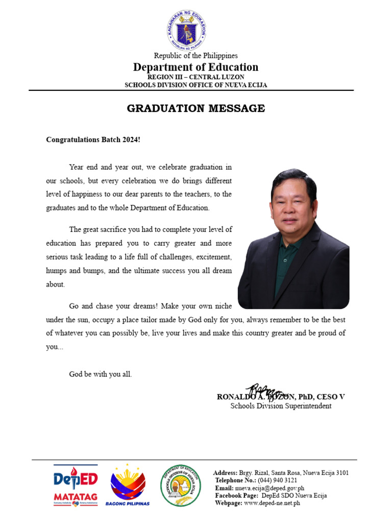 Graduation-Message | PDF