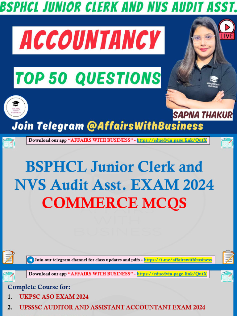 Accountancy MCQS | PDF | Debits And Credits | Depreciation
