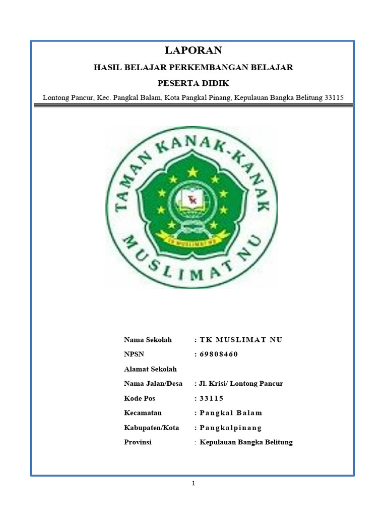 Rapot Kanaya Izzatunisa | PDF