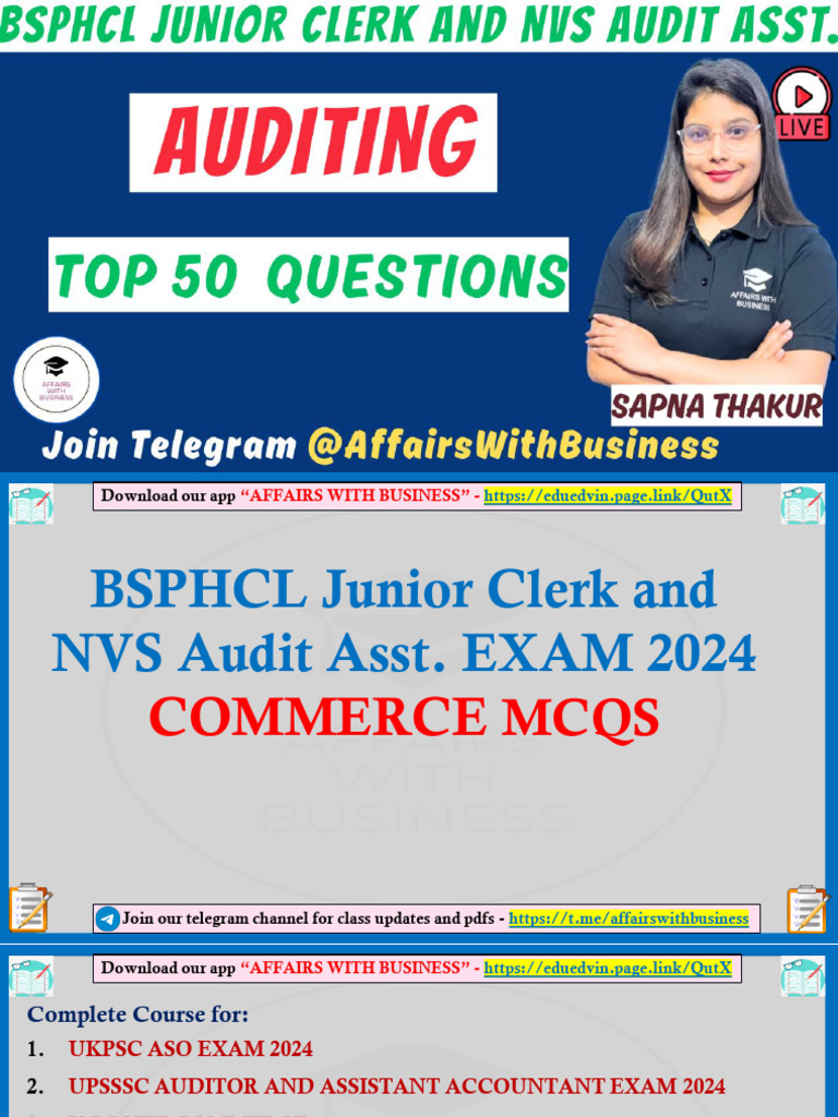 Auditing MCQS | PDF | Audit | Auditor's Report Auditing MCQS | PDF | Audit | Auditor's Report