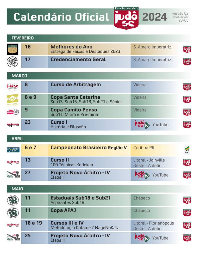 Calendario 2024 Ver II 20240520 | PDF