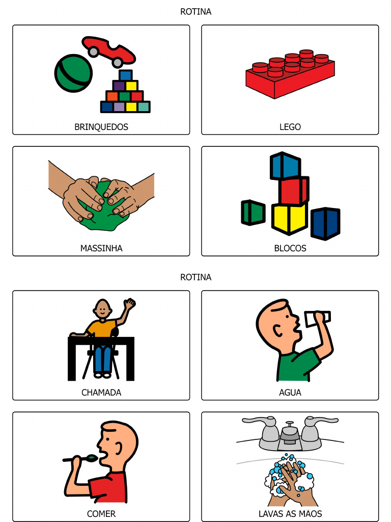 Rotina Visual Escolar - 2 - Cima | PDF