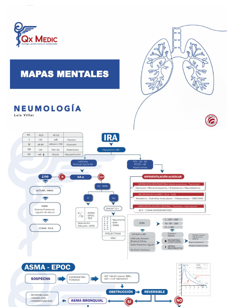 MapasMentales Neumología | PDF | Enfermedades respiratorias | Enfermedades y trastornos