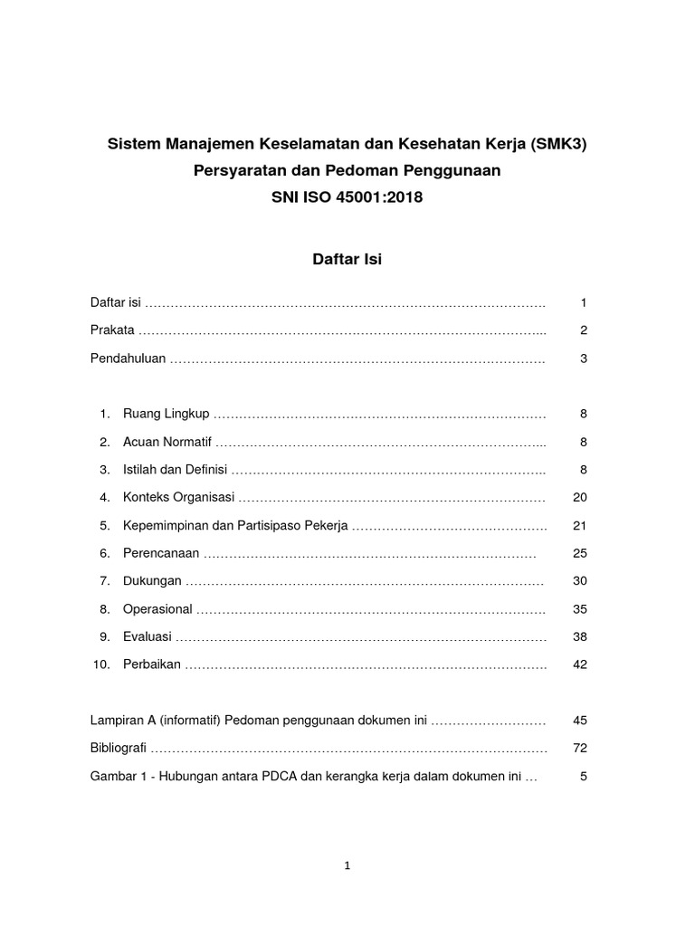 SMK3 Berbasis ISO 45001 THN 2018. | PDF