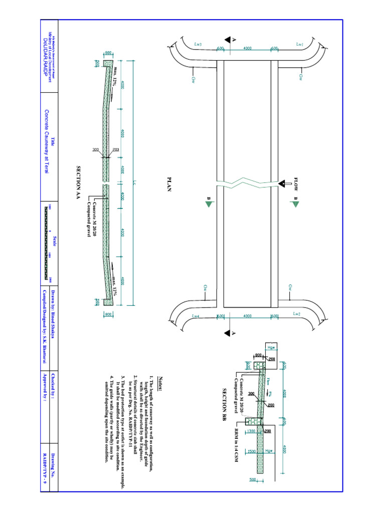 Concrete Causeway at Terai-9 Model | PDF