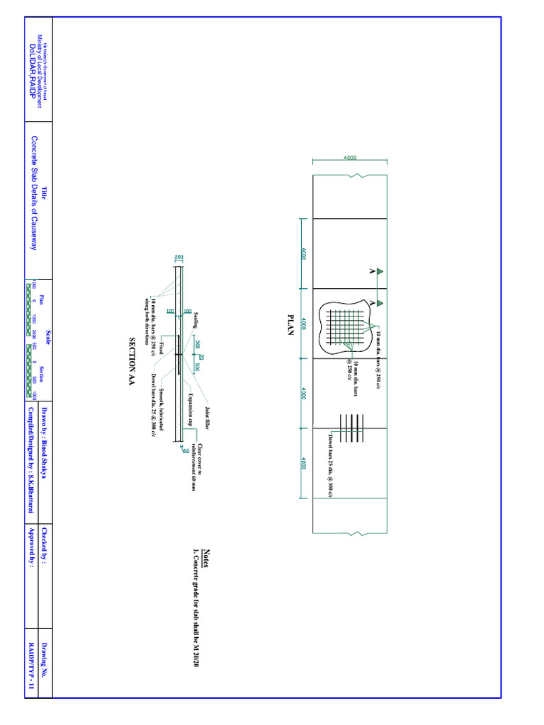 Details of Concrete Slab of Causeway-11 Model | PDF