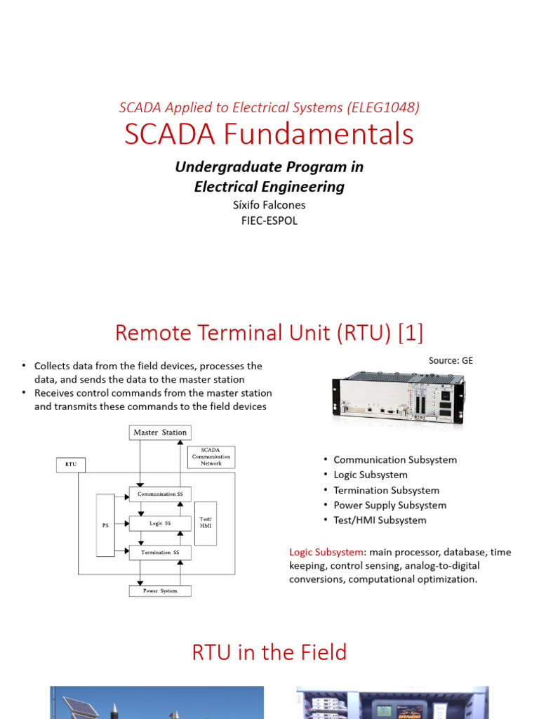 03 Scada Fundamentals 1 Pdf Power Supply Electronics