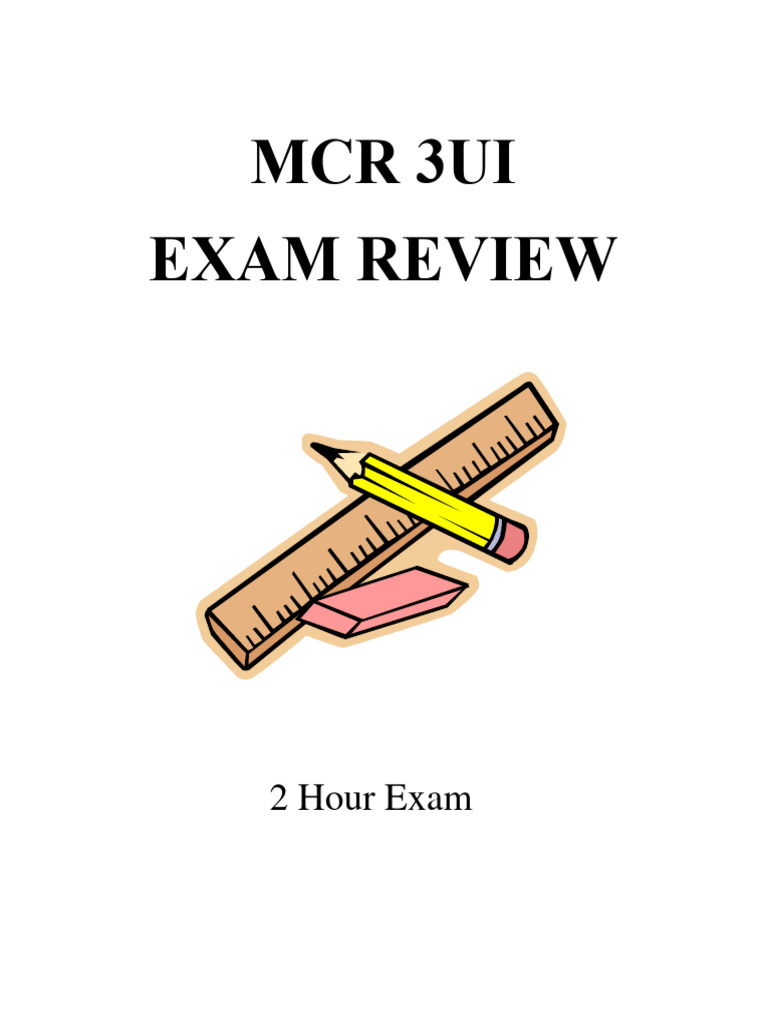 2023 Mcr 3ui Exam Review Pdf Trigonometric Functions Function Mathematics