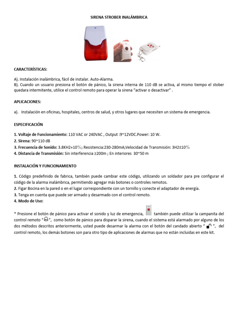 Manual Sirena Strober | PDF | Computadoras