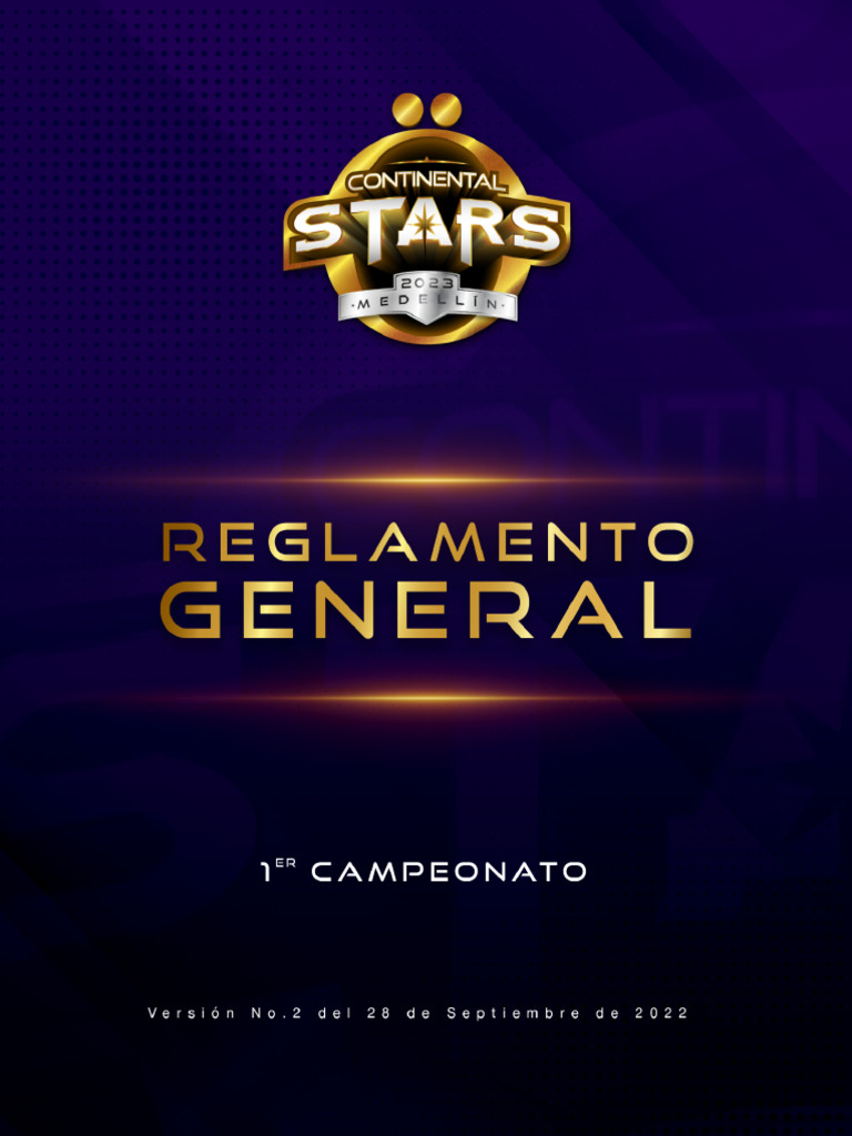 Reglamento General CONTINENTAL STARS 2023 | PDF | Animadoras