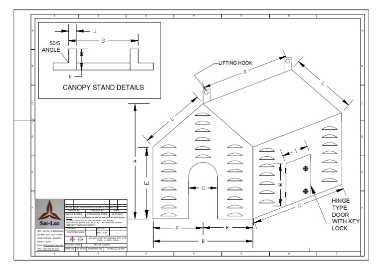 Motor Canopy Design Details | PDF