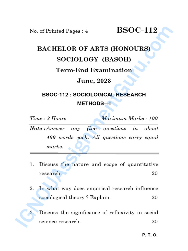 June - 2023 BSOE-142 | PDF | Evidence | Epistemology Of Science