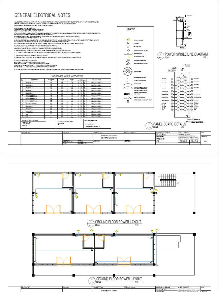 Electrical Specifications for Commercial Building | PDF | Ac Power ...