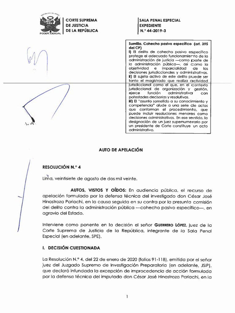 4 Resolución Final | PDF | Judicaturas | Derecho penal