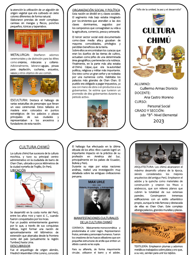 Triptico Chimu | PDF | Perú