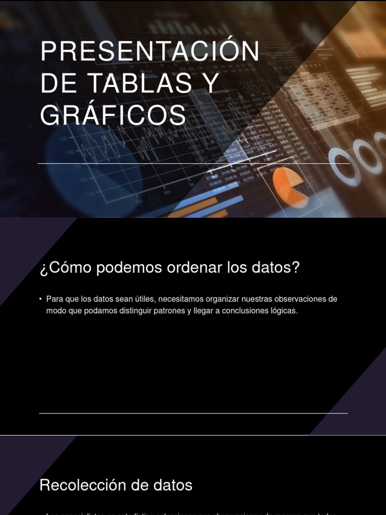 Presentación2 Representación de Tablas y Gráficos. (Est. 2024 II ...