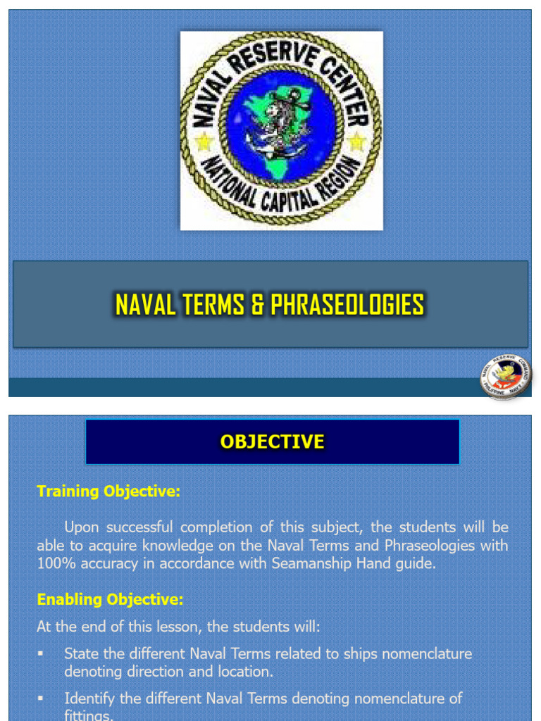Naval Terms and Phraseologies | PDF | Stern | Ships