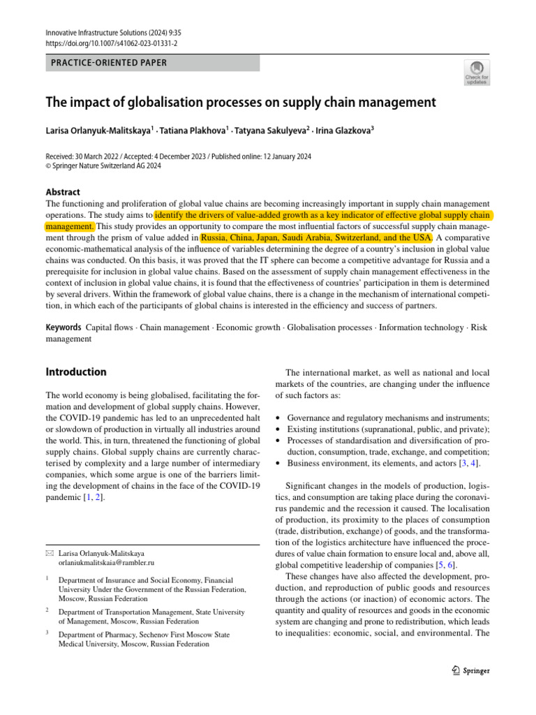 The Imact of Globalization | PDF | Errors And Residuals | Globalization