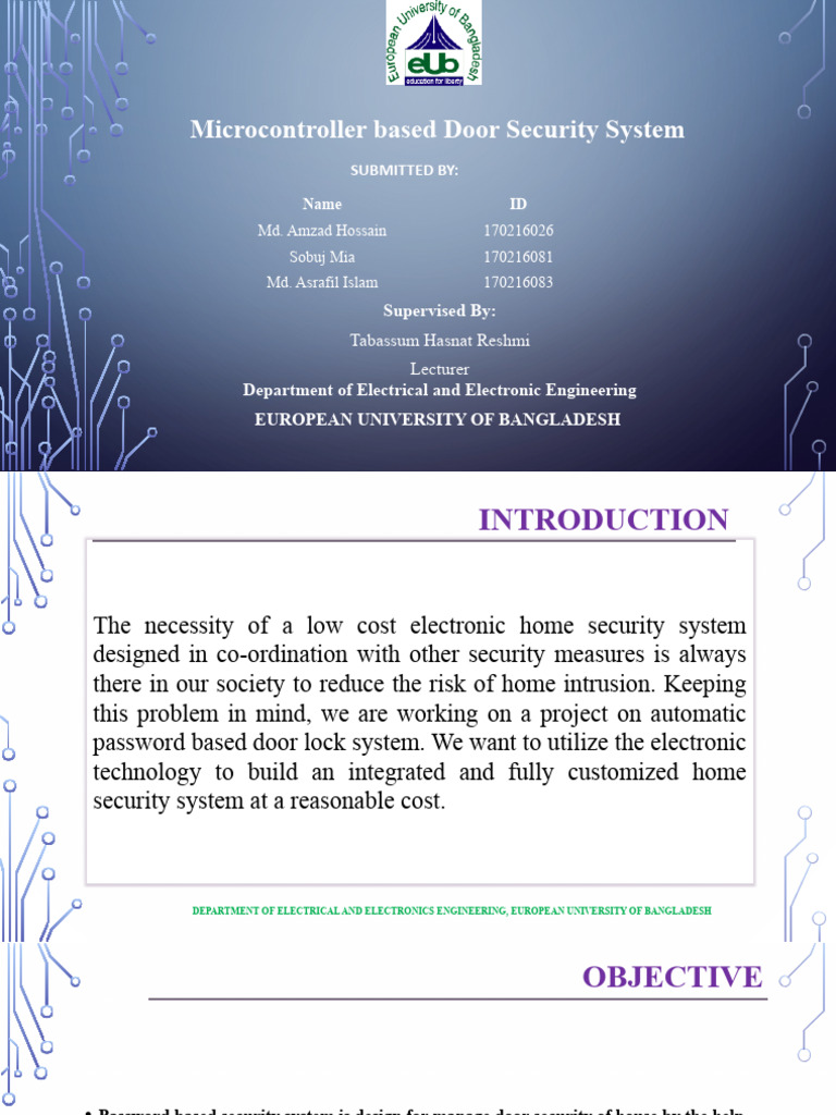 Door Lock System | PDF | Relay | Microcontroller