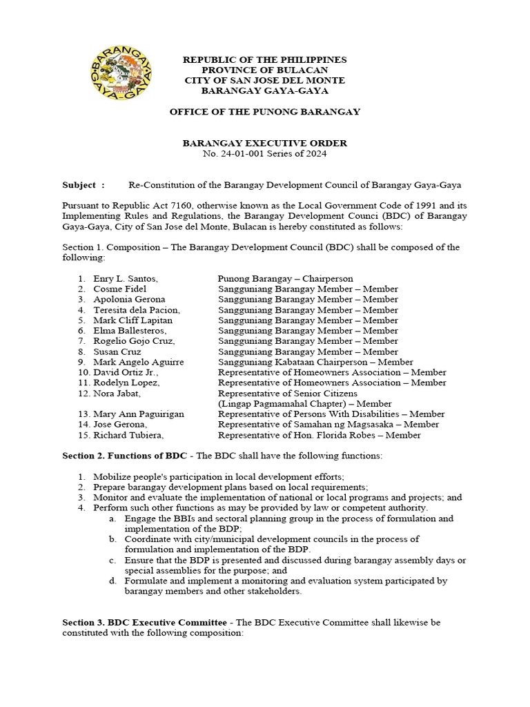 1 - BDC-Executive-Order | PDF | Government