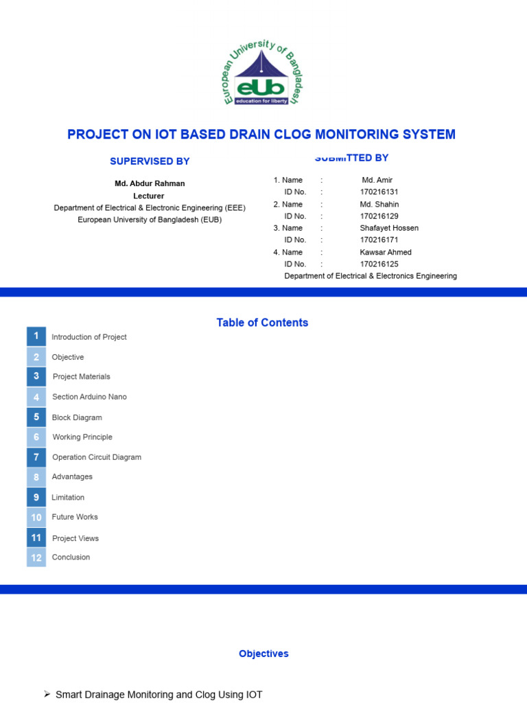 Drain Clog Detection Download Free Pdf Internet Of Things Arduino