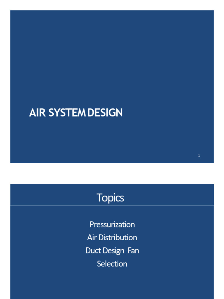 Lecture 3 Air Distribution System | PDF | Ventilation (Architecture ...