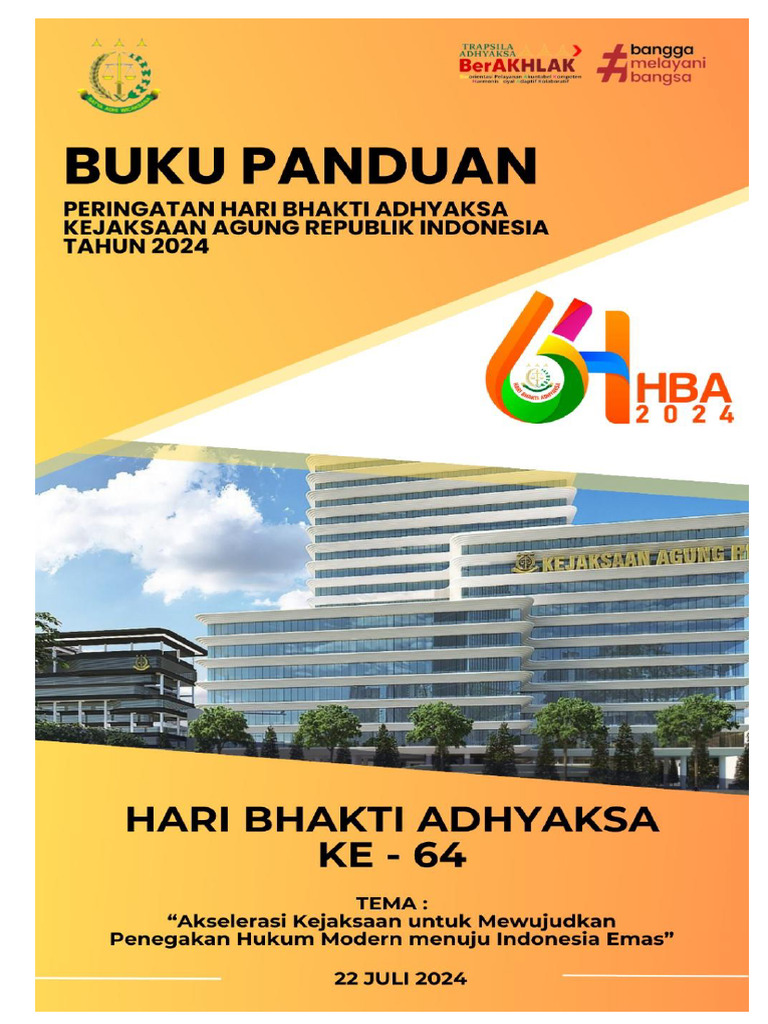 Buku Panduan HBA Ke - 64 Final | PDF