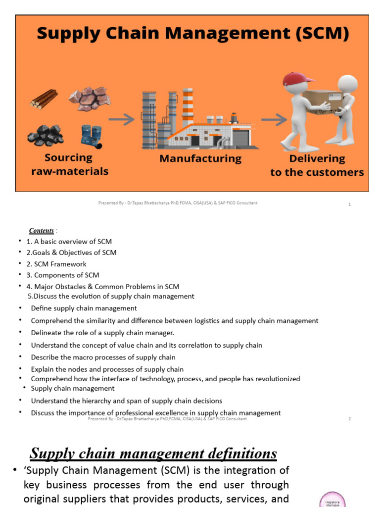SCM PPT (Autosaved) | PDF | Supply Chain Management | Supply Chain