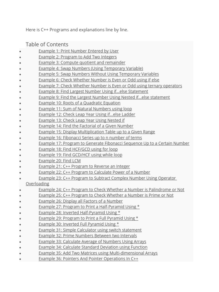 C - Program For Practice | PDF | Division (Mathematics) | Integer ... C - Program For Practice | PDF | Division (Mathematics) | Integer ...