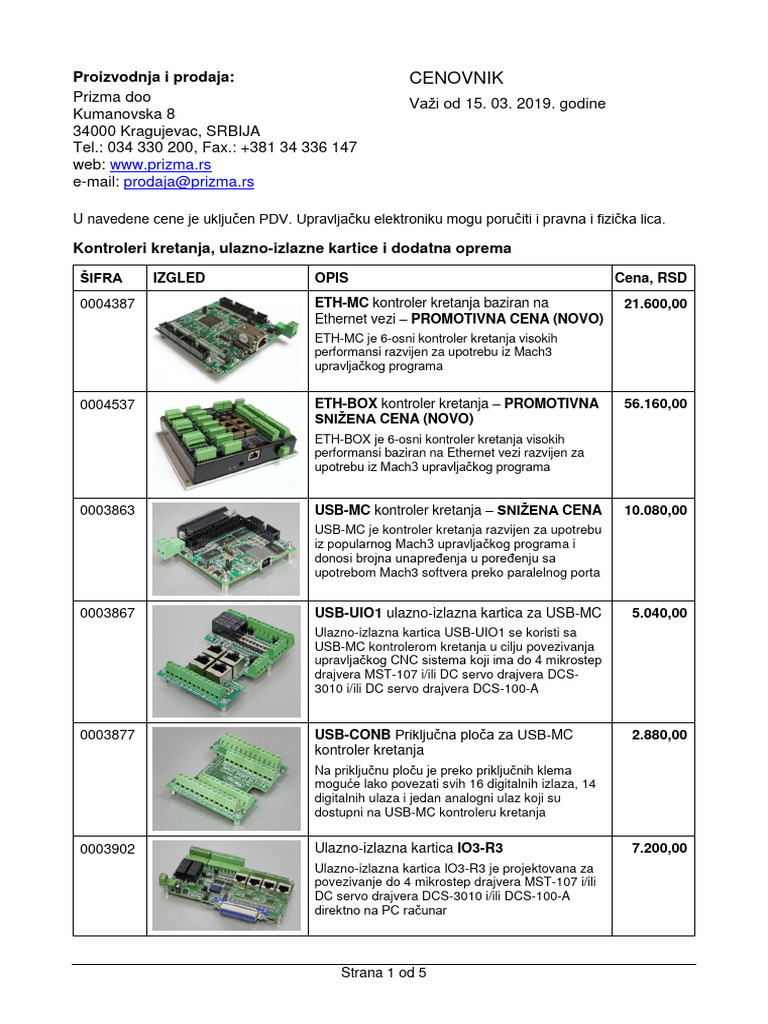 Audiohms Cenovnik | PDF